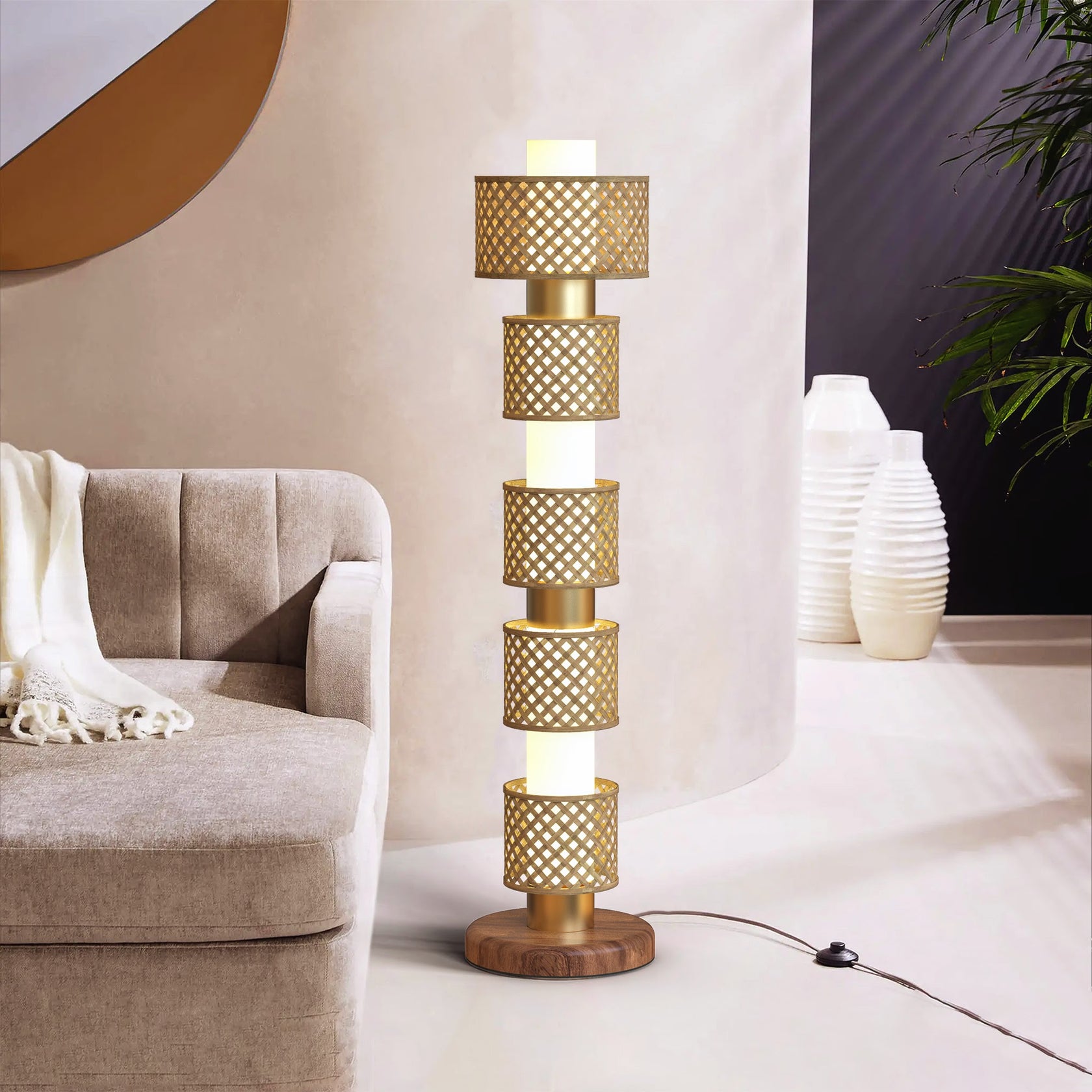 Modular Floor Lamps for Smart Homes and Greek cafés