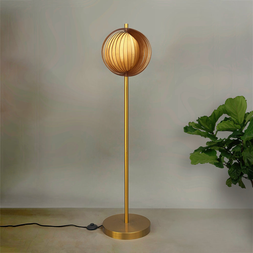 Seashell Floor Lamp: Best Bamboo Lamp for Restaurant – Mianzi
