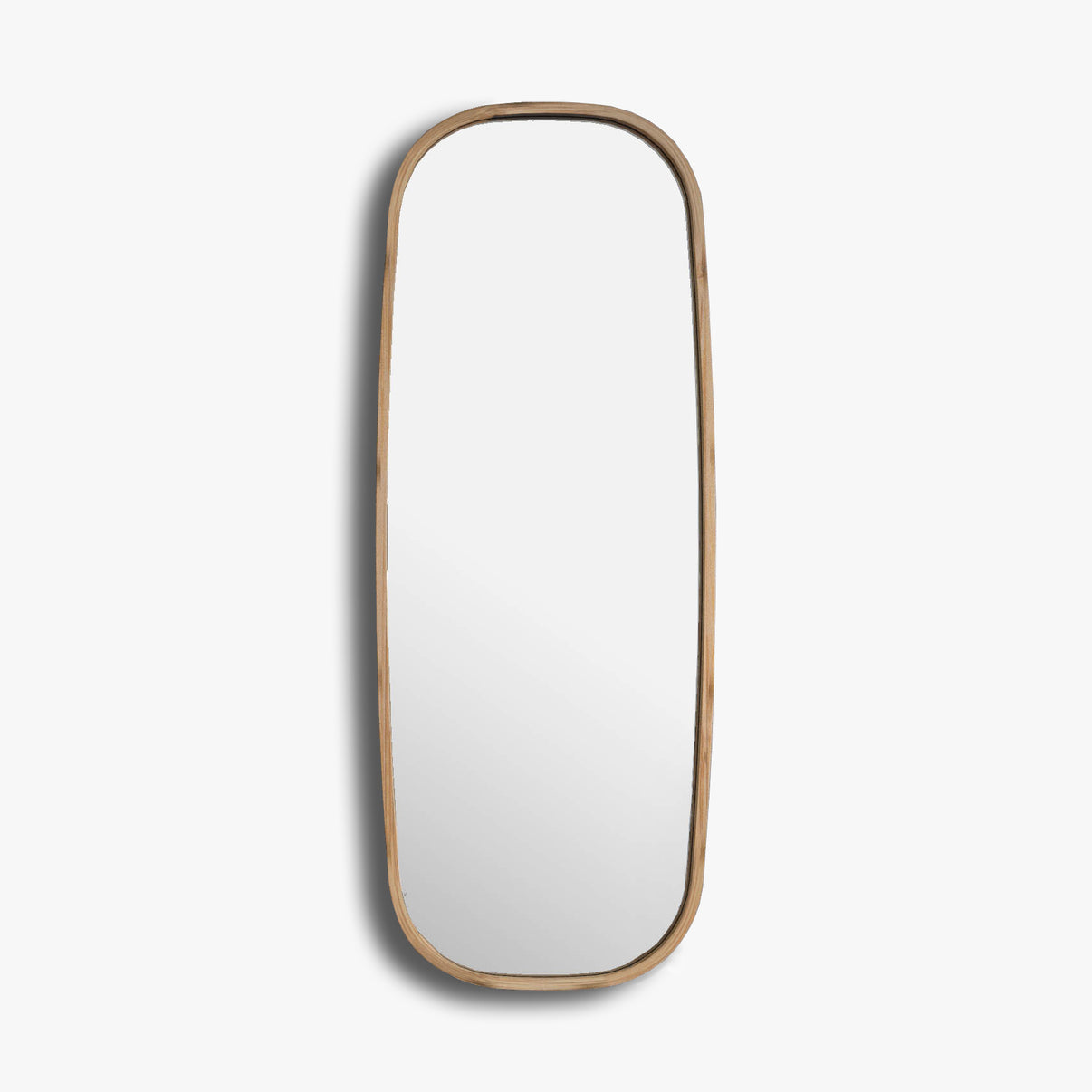 Mira Squircle Large: Eco-conscious, Handmade Bamboo Mirror