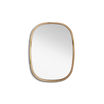 Mianzi Mira Squircle Small : Eco-conscious, Hand-designed Bamboo Mirror