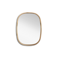 Mianzi Mira Squircle Small : Eco-conscious, Hand-designed Bamboo Mirror