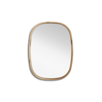 Mianzi Mira Squircle Small : Eco-conscious, Hand-designed Bamboo Mirror