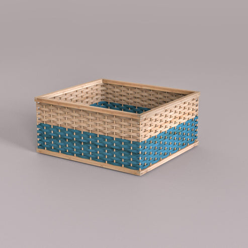 Handwoven Stackable Basket for laundry, wardrobes