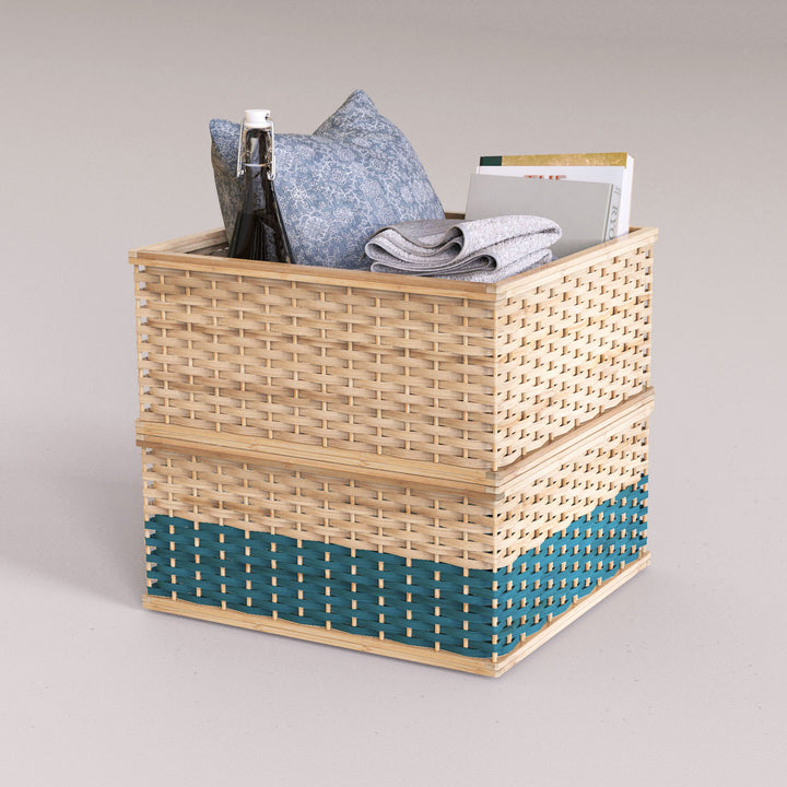 Handmade Bamboo Storage Basket & Organizers | Mianzi